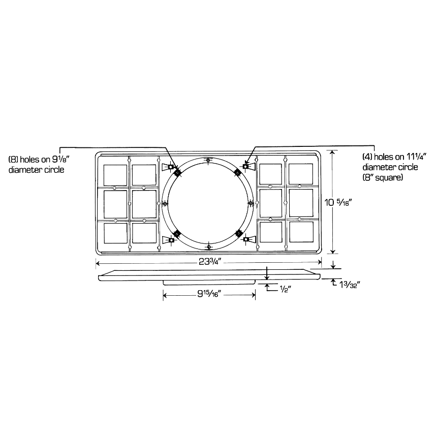 FOURJAY TB8 Plastic Tile Bridge *Special Order*